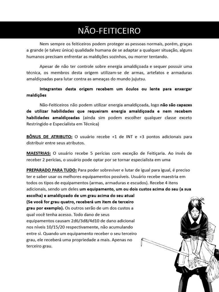 2 - Origem de Nao-Feiticeiro - Homebrew | PDF | Morte