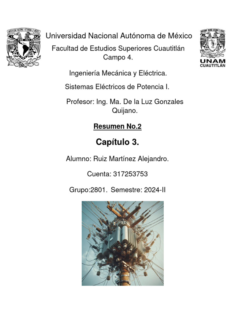 Resumen Cap 3 | PDF | Corriente eléctrica | Inductancia