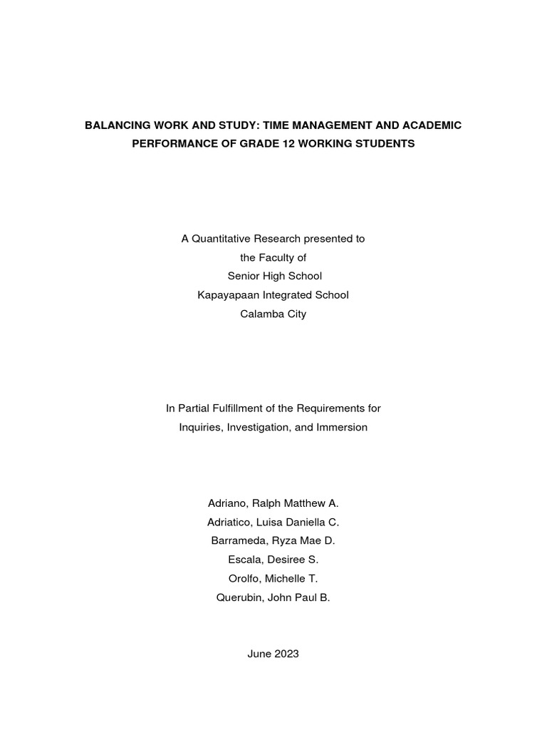 Group 1 (Final Paper) | PDF | Survey Methodology | Sampling (Statistics)