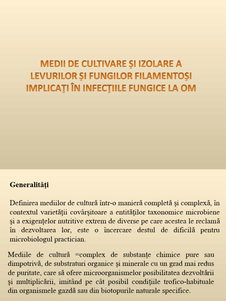 L4 Medii de Cultivare | PDF