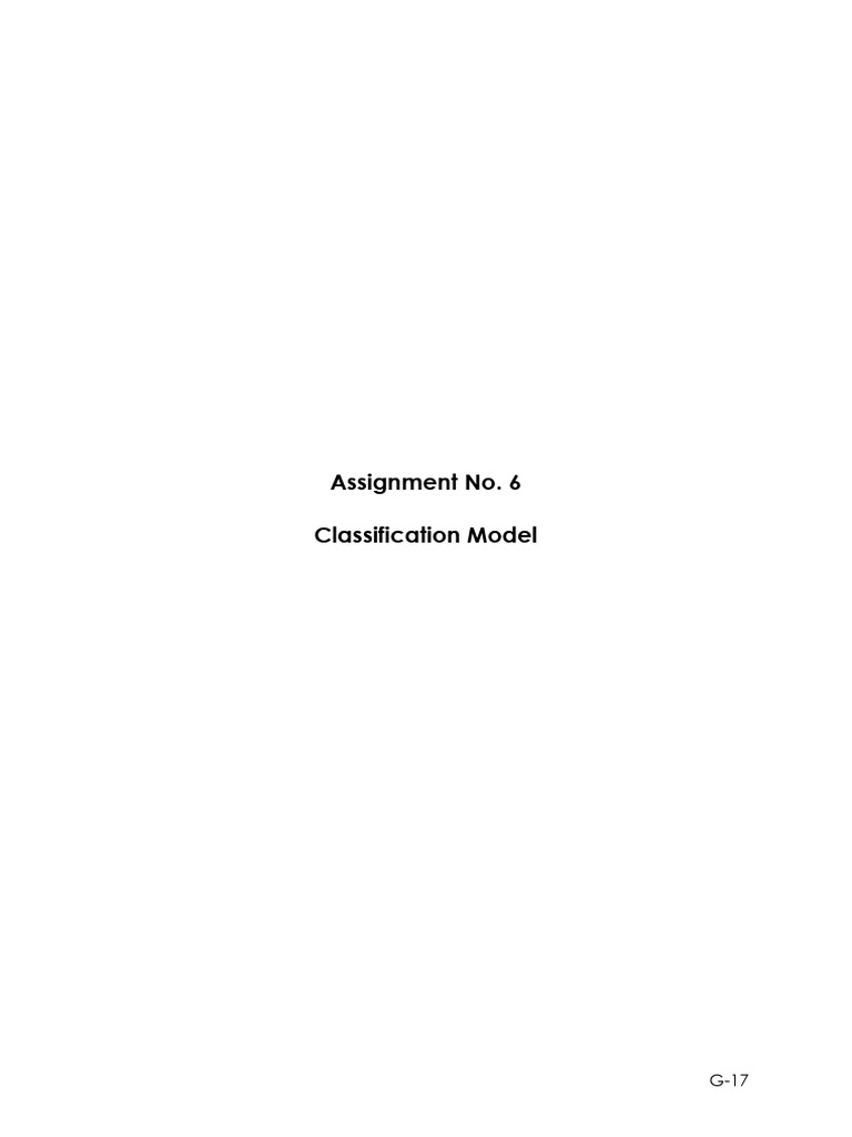 AIML Assignment 6 | PDF | Statistical Classification | Machine Learning