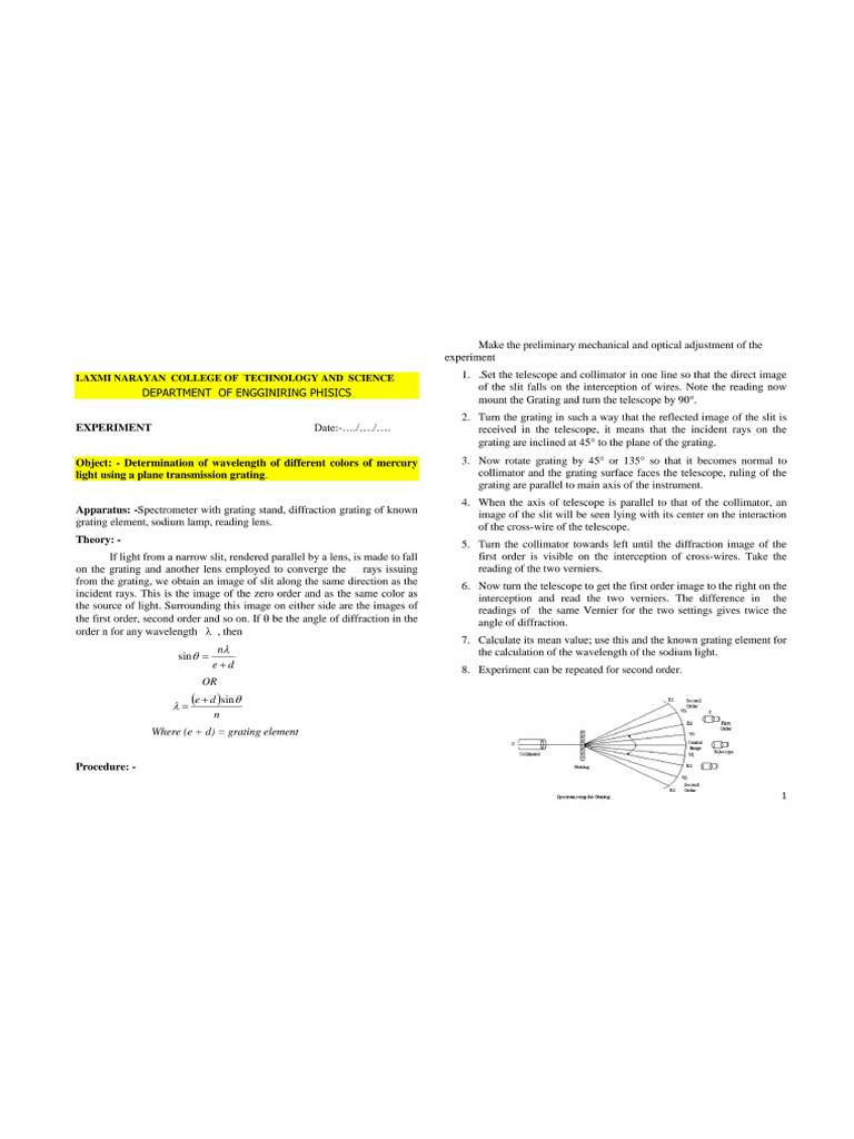 Physics Practical 10 | PDF