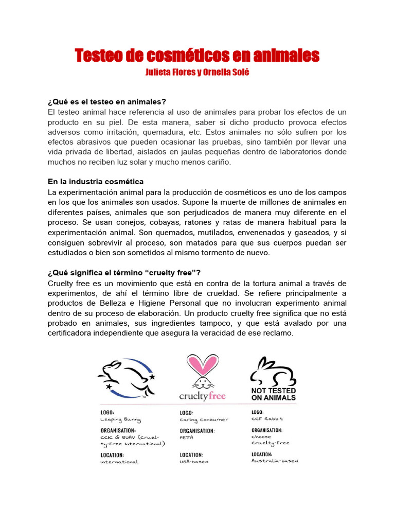 Testeo en animales | PDF | Pruebas en animales | Toxicidad