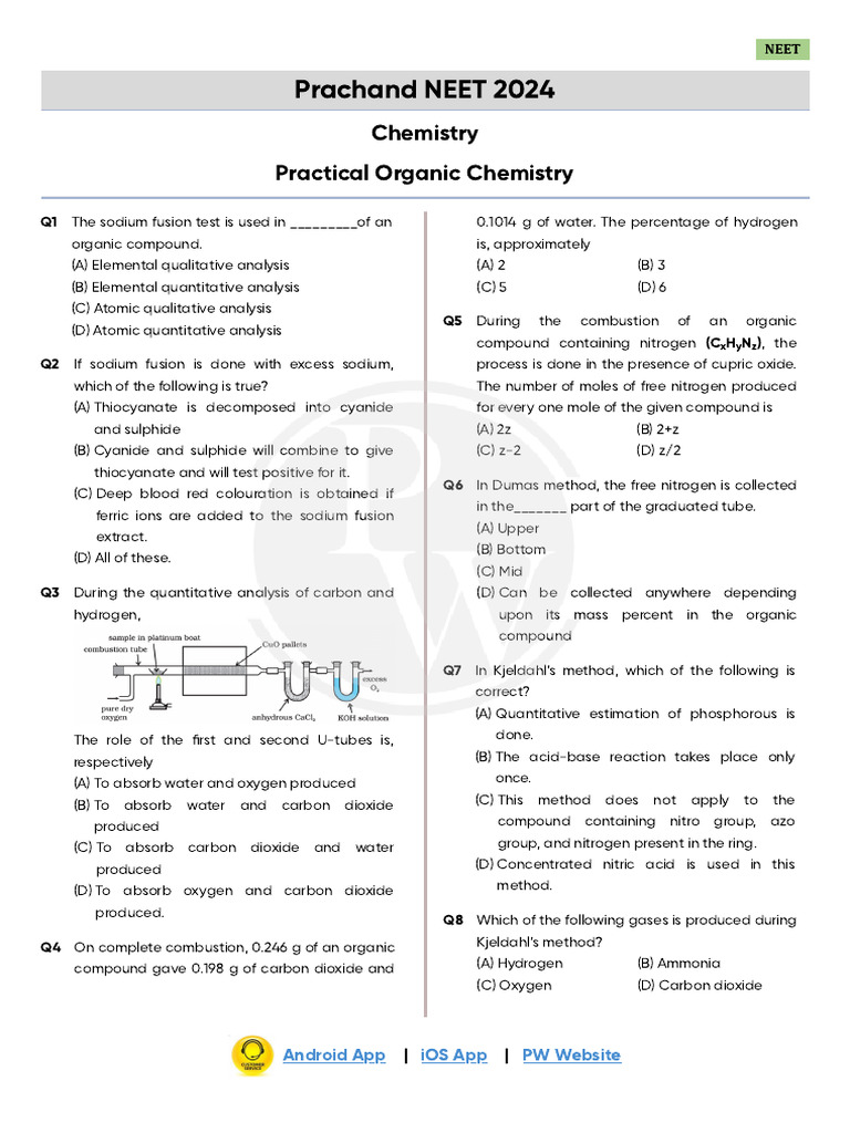 Purification and Qualitative and Quantitative Analysis + Practical ... Purification and Qualitative and Quantitative Analysis + Practical ...