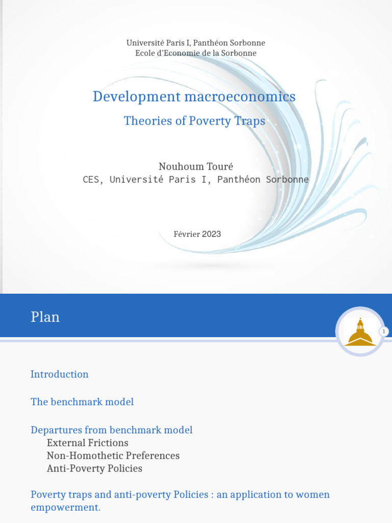 Poverty Traps Complet | PDF | Economic Growth | Production Function