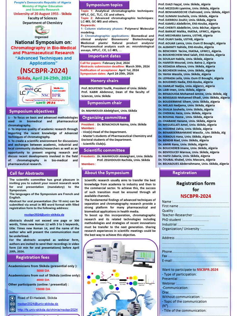 Flyer of NSC-2024 - Skikda | Download Free PDF | High Performance ...