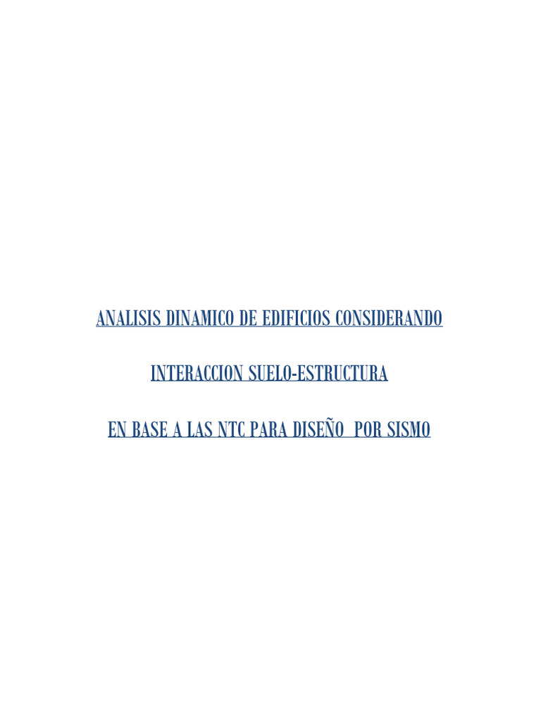 Análisis Dinámico de Edificiones | PDF | Temblores | Olas