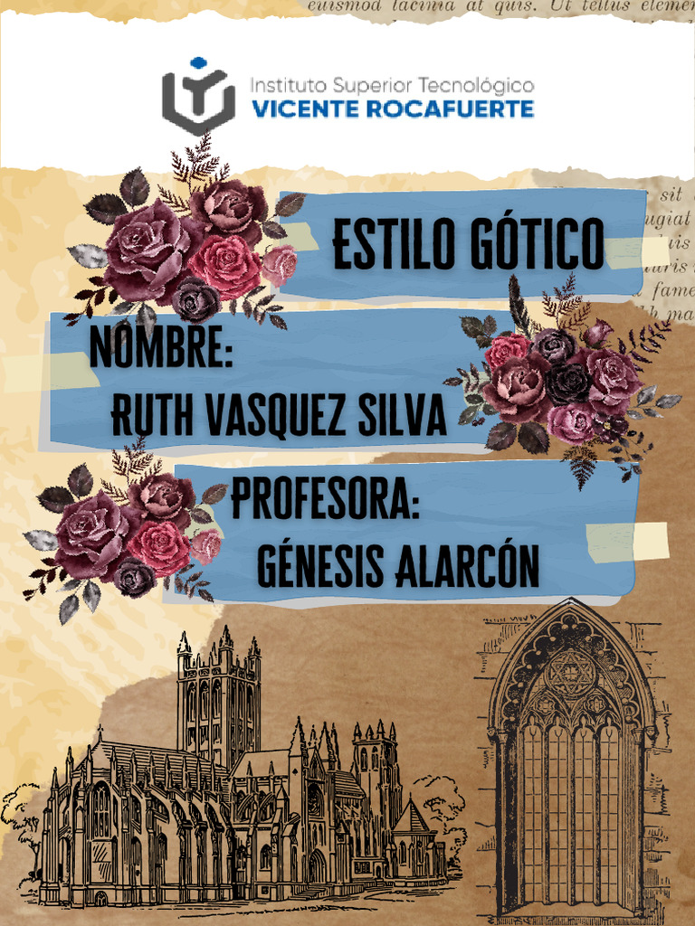 Estilo Gótico - Ruth Vasquez S - 3b | PDF | Arquitectura gótica | Arte occidental