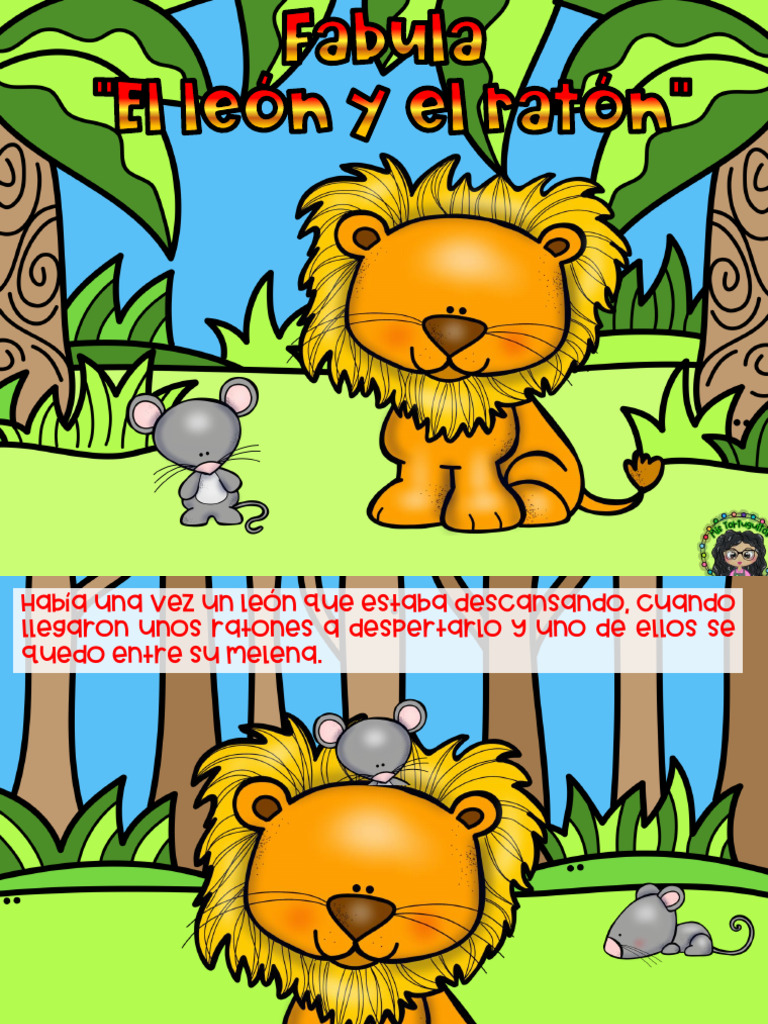 El león y el ratón: una fábula educativa | PDF