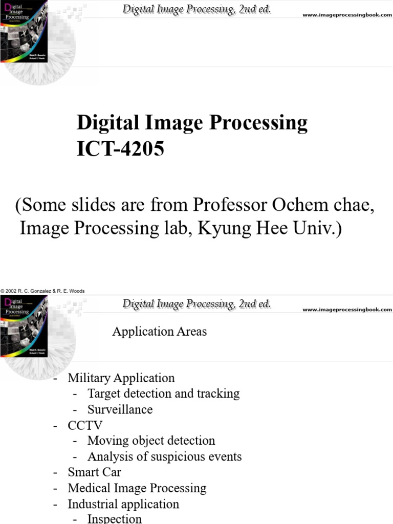 Chap 1 | PDF | Sampling (Signal Processing) | Digital Image