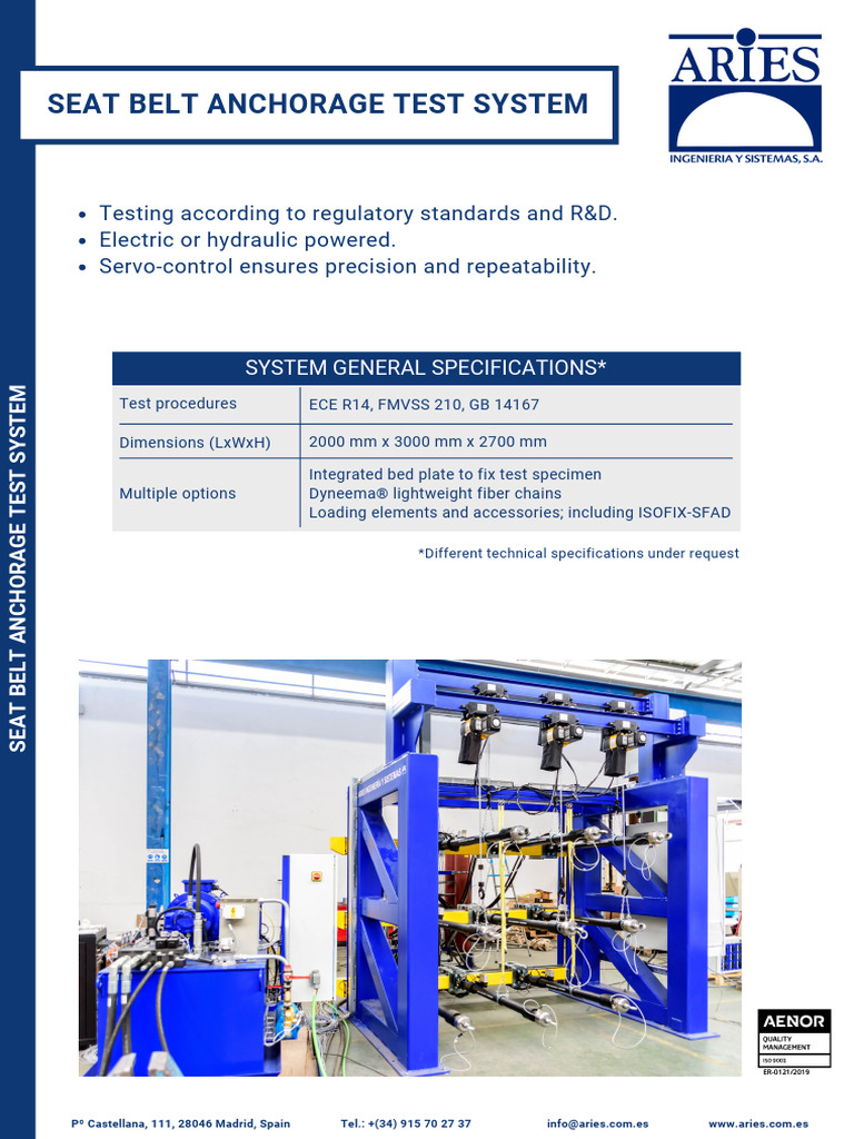 Seat Belt Anchorage | PDF | Actuator