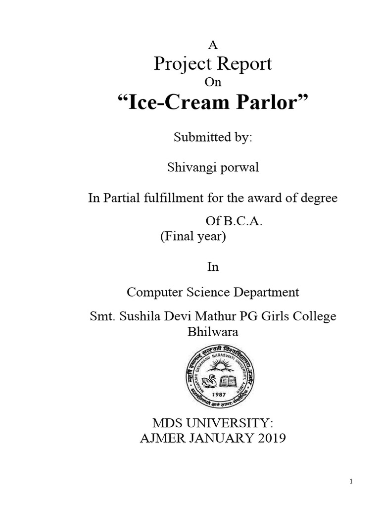 Bca Project Report | PDF | Html | World Wide Web