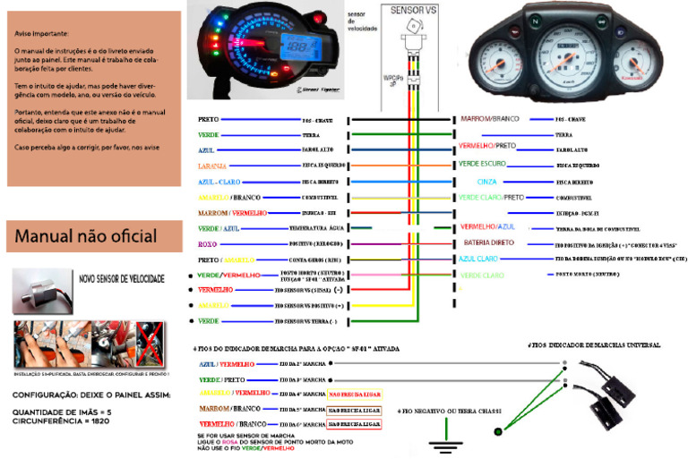 SF2 - Ninja 250 Esquema Elétrico | PDF