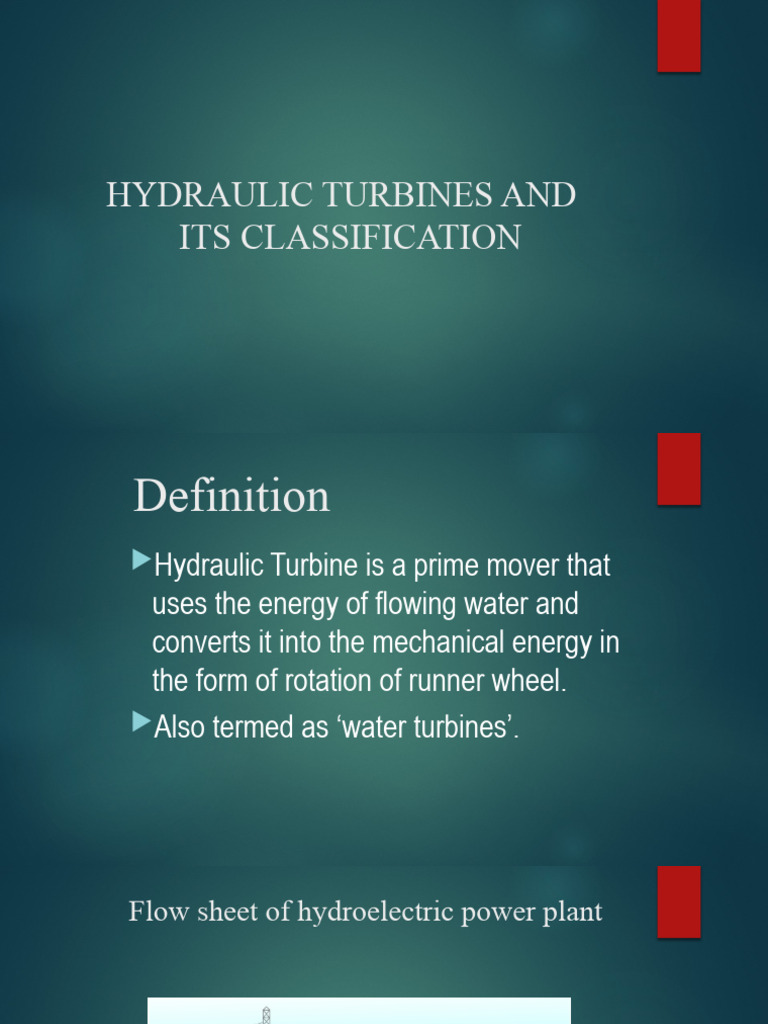 Classification of Hydraulic Turbine 1 | Download Free PDF | Turbine ...