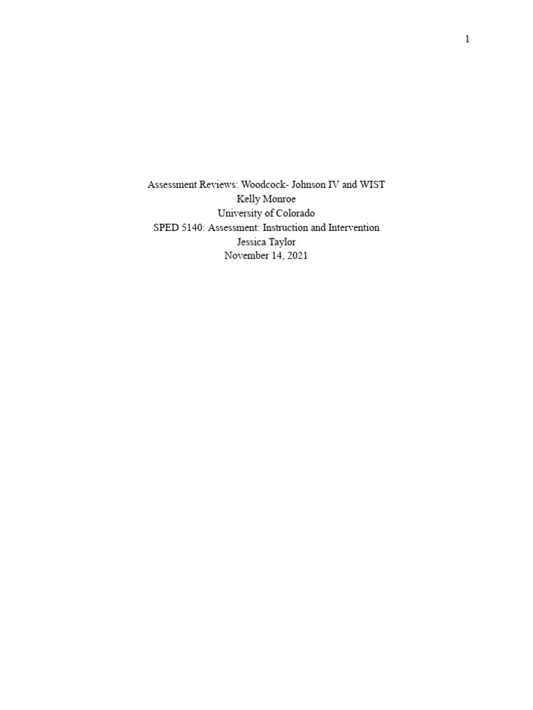 Kelly Monroe Assessment Reviews | PDF | Validity (Statistics ...