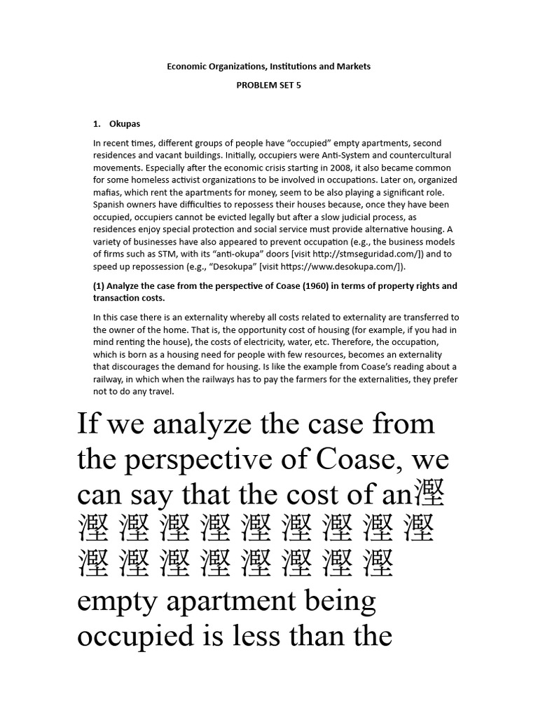 Economic Organization Problem Set 5 | PDF | Debt | Mortgages Economic Organization Problem Set 5 | PDF | Debt | Mortgages