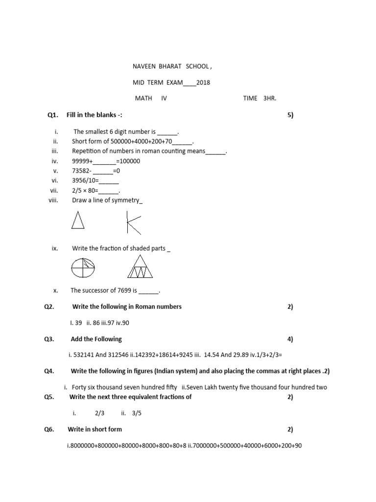 New PD Math 4th Class | Download Free PDF | Division (Mathematics) | Numbers