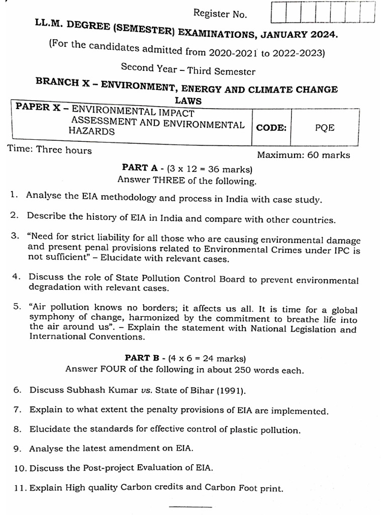 Pqe Environmental Impact Assessment and Environmental Hazards | PDF