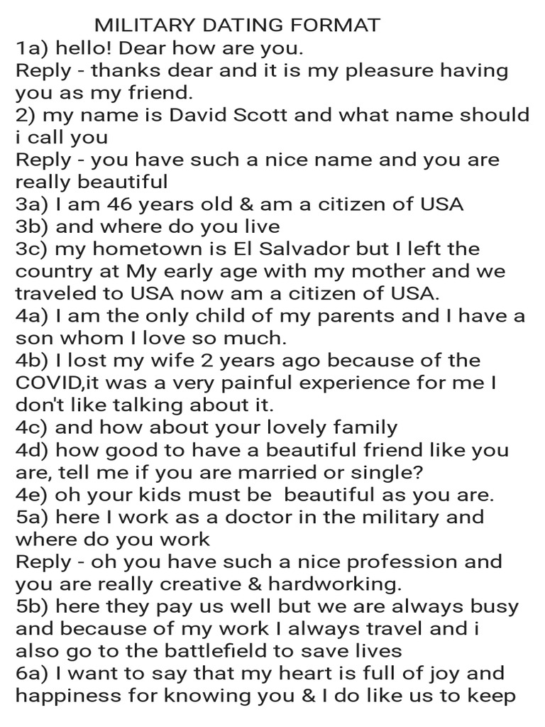 Military Format | PDF