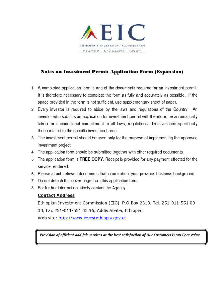 Investment Permit Expansion Guide | PDF | Investing | Business