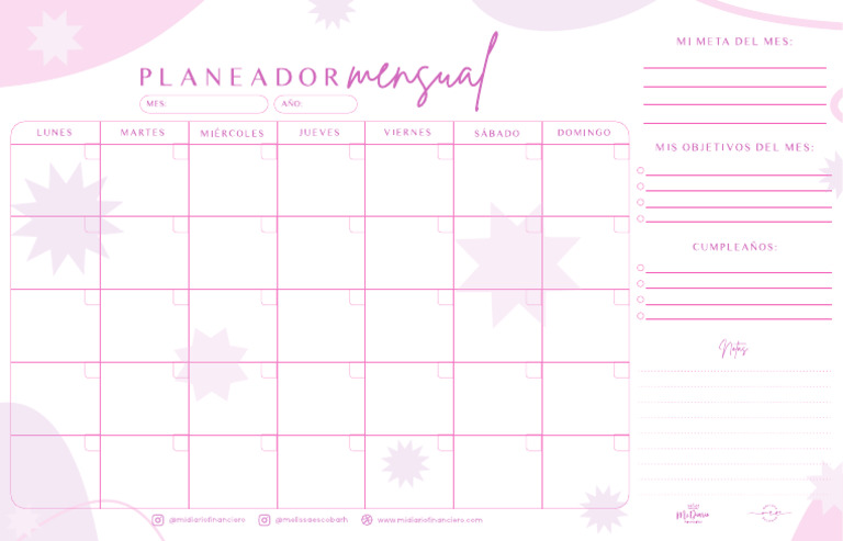 Planeador Mensual | PDF