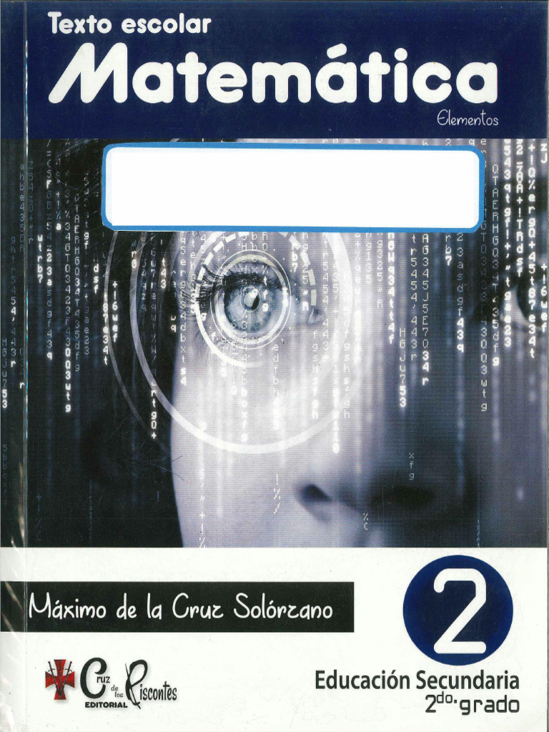 Matematica - 2do año de secundaria - texto escolar | PDF