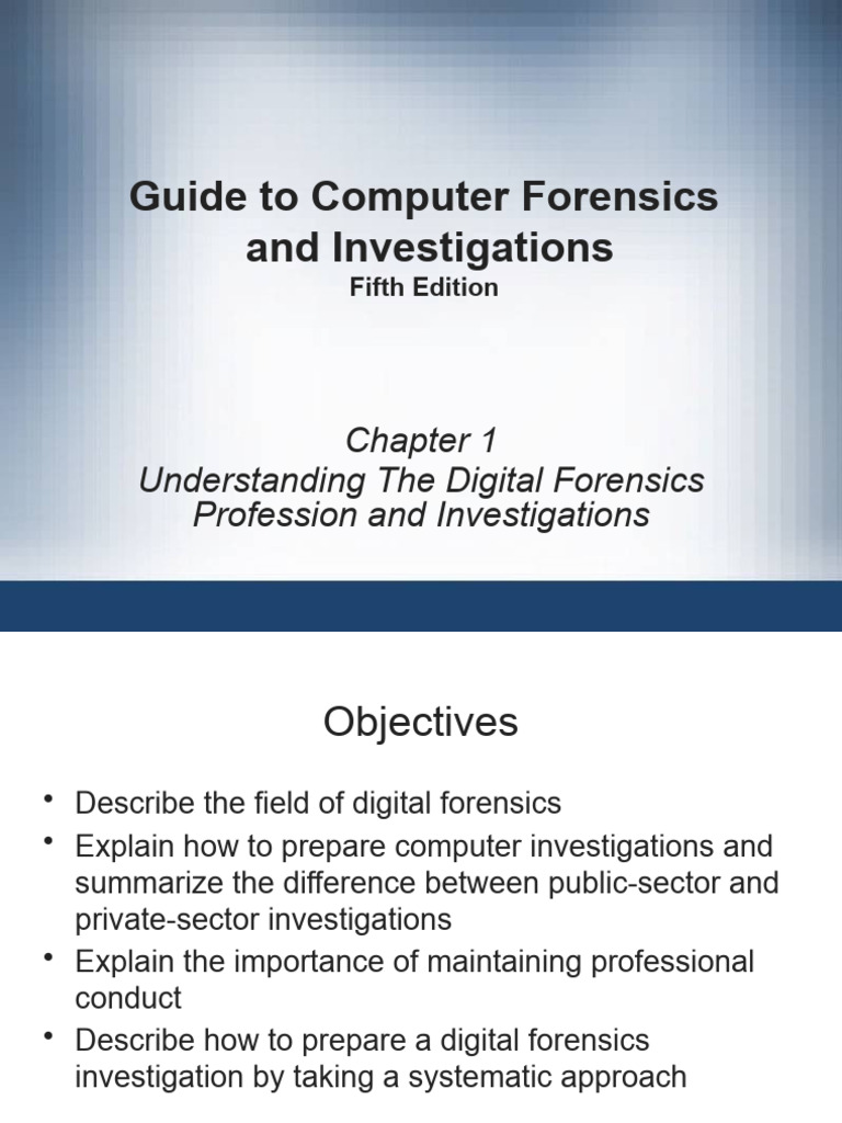 CH 1 | PDF | Computer Forensics | Digital Forensics