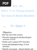 Ear Problems: Key Questions | PDF | Pain | Ear