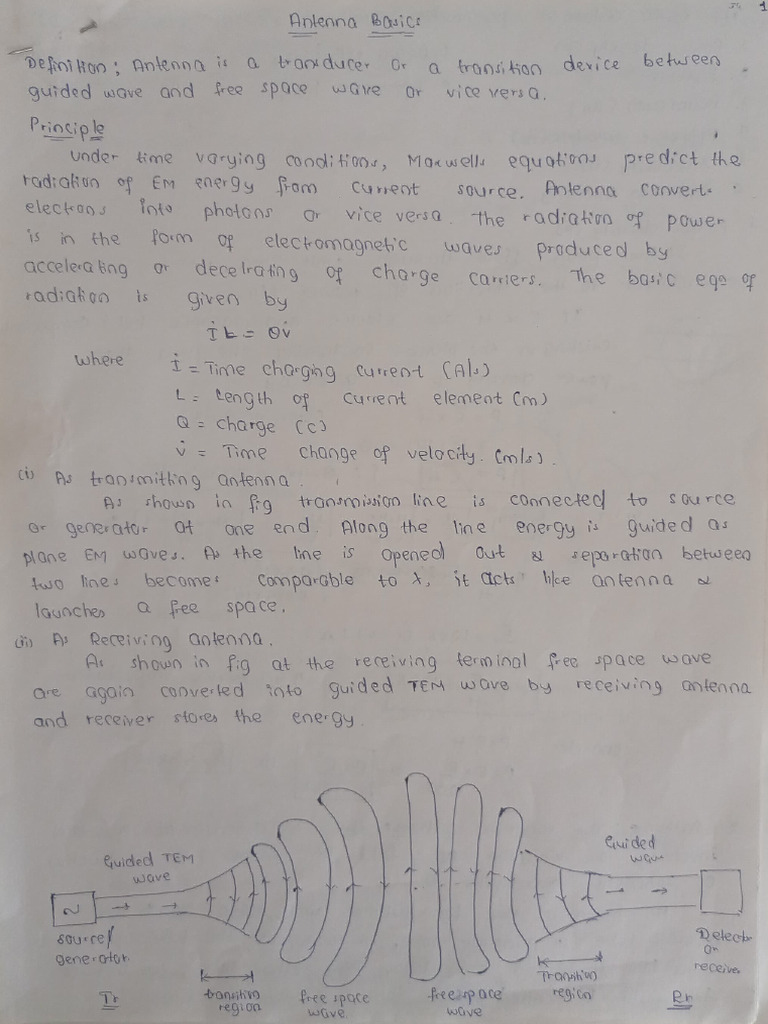 Antenna Notes Pdf Science Mathematics