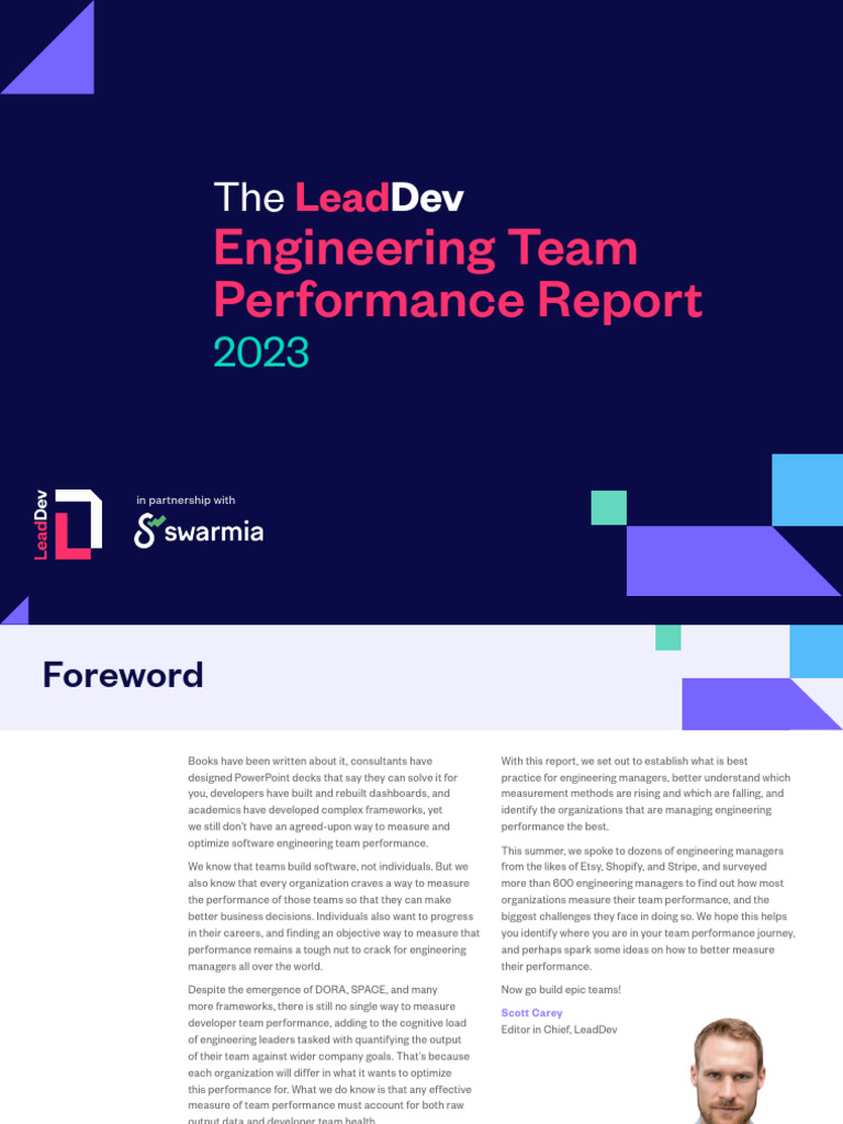 LeadDev Engineering Team Performance | PDF | Performance Indicator | Agile Software Development