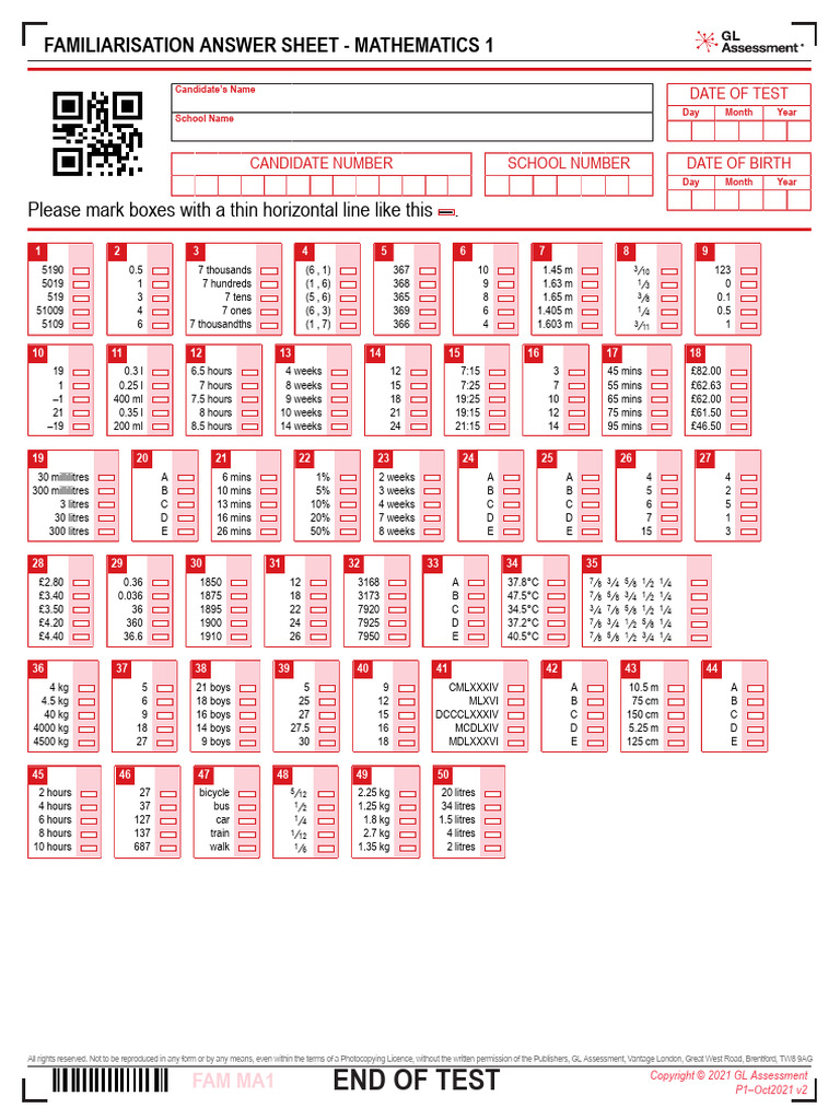 Maths_1 - 2_Answer Sheet | PDF | Litre | Copyright Law