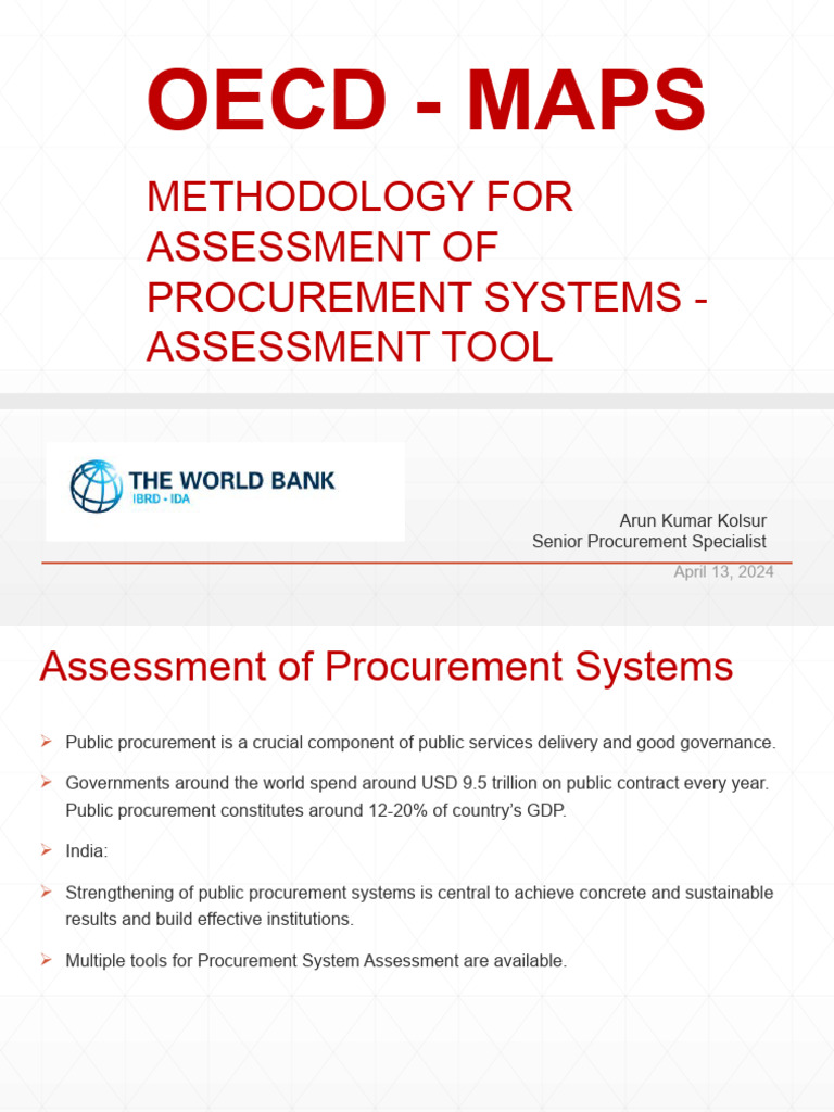 1.3.arun Kolsur-World Bank-MAPS Presentation | PDF | Governance ...