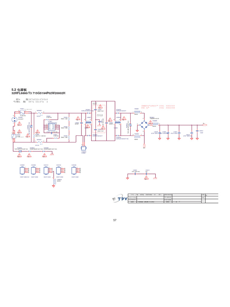 Esquema Fonte TV Philips | PDF