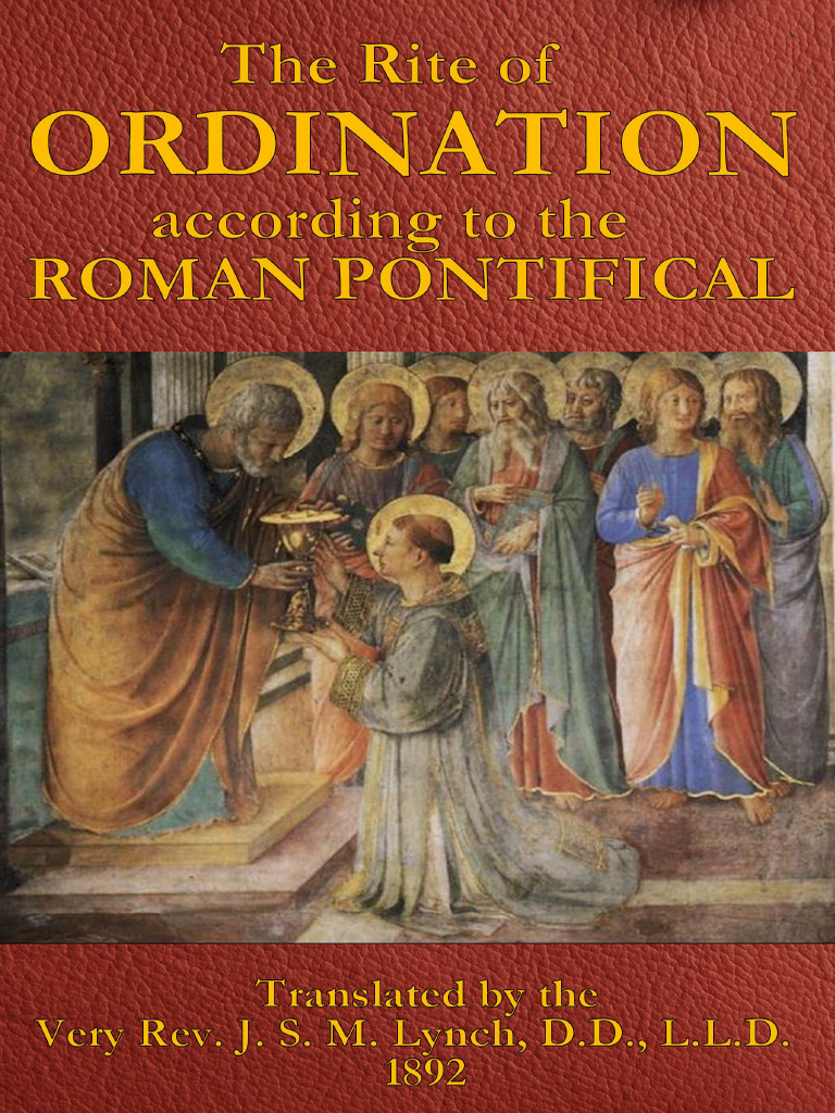 Rites of Ordination According To The Roman Pontifical 1892 | PDF