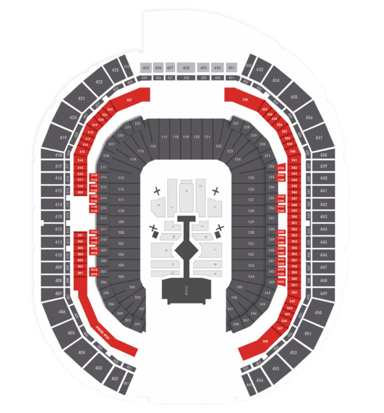 Taylor Swift Seating Map 3484b27669 | PDF