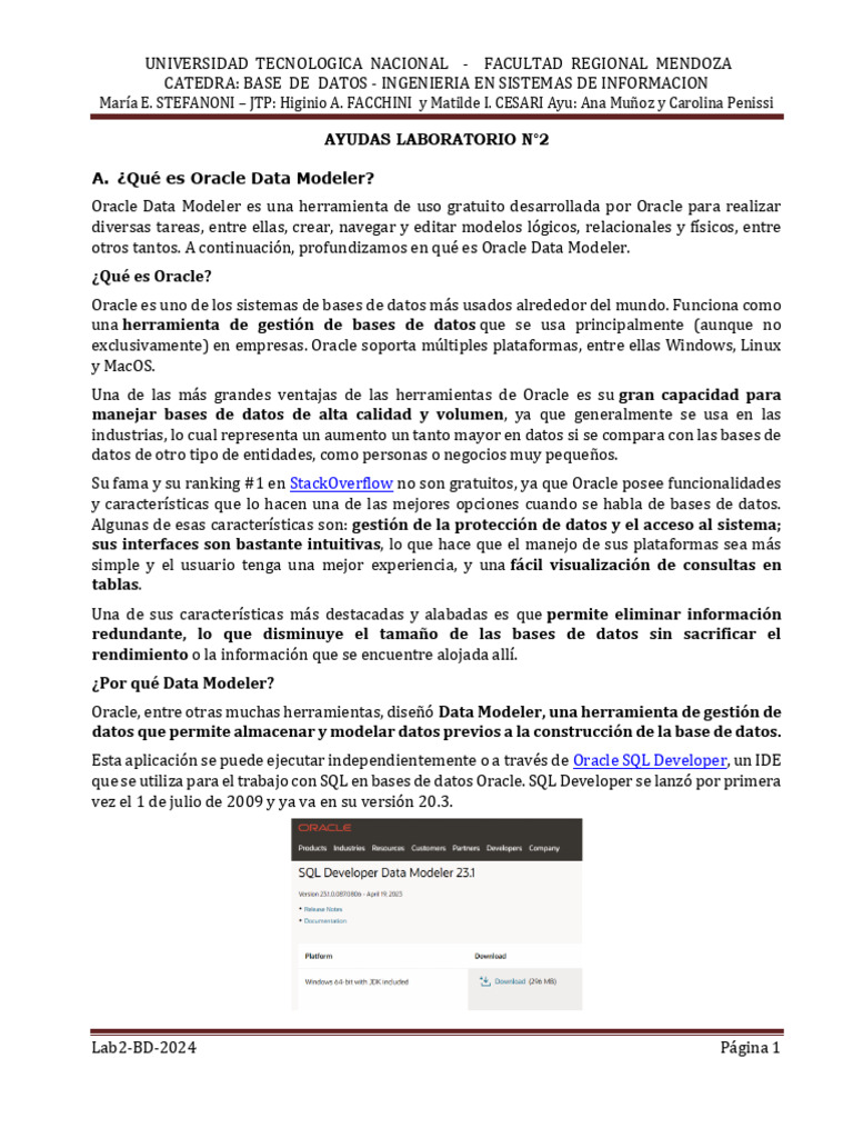 Introducción a Oracle Data Modeler | PDF | Bases de datos | Informática