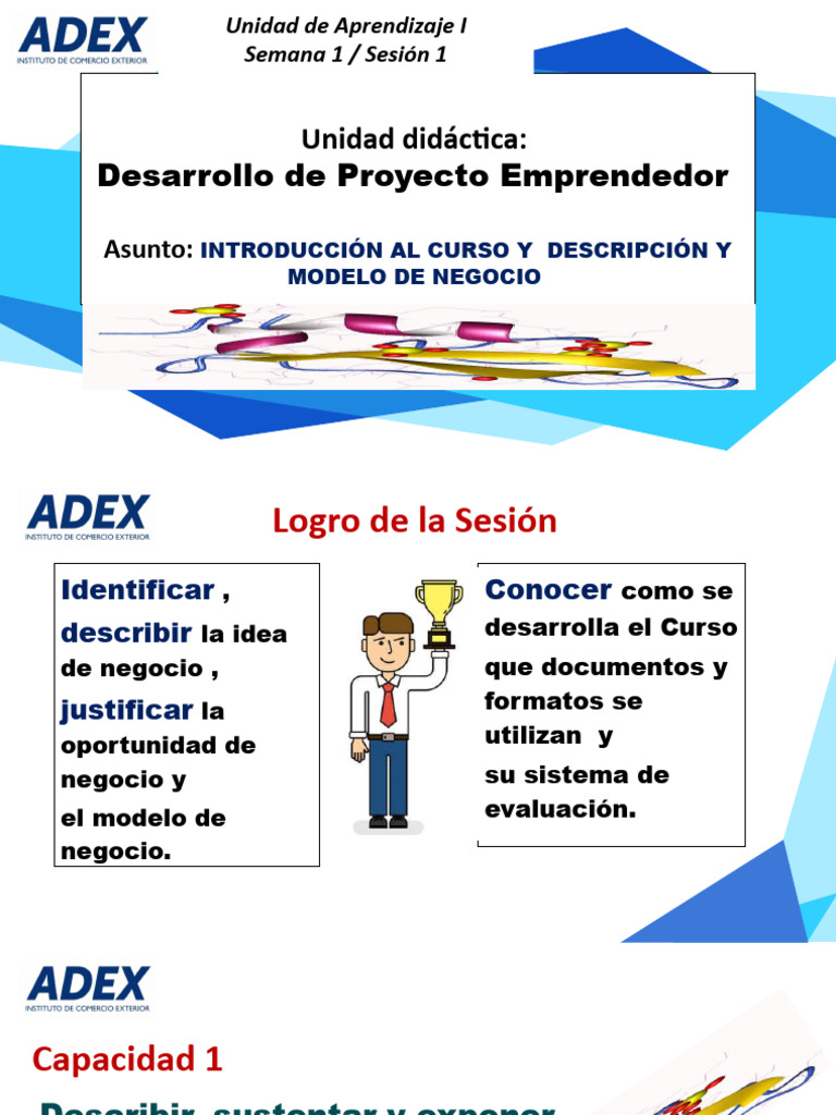Sesion 1-Introducción Al Curso y Descripción y Modelo de Negocio (1) | PDF | Modelo de negocio ...