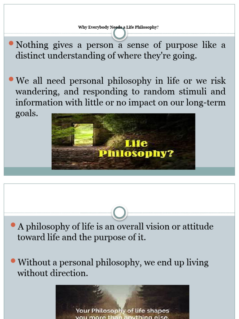 Philosophy of Life | PDF