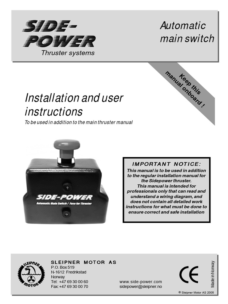 Automatic Mainswitch - Version 1.5 | PDF | Fuse (Electrical) | Switch