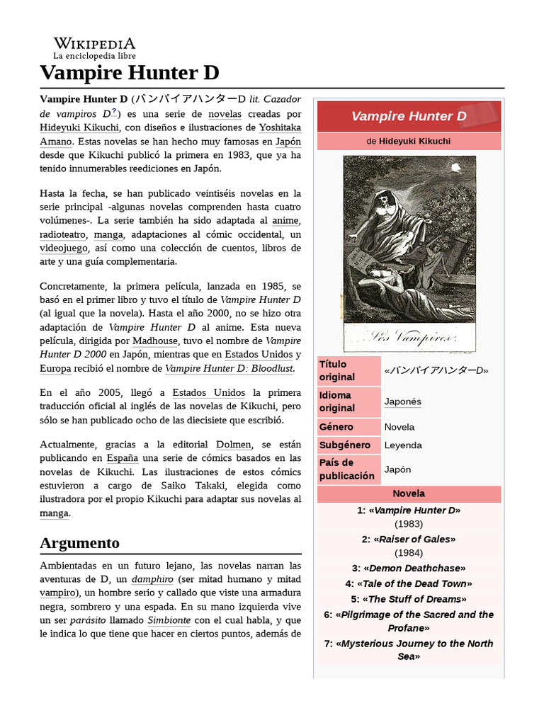 Vampire Hunter D | PDF