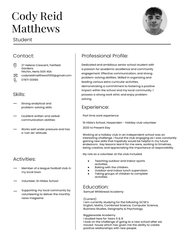 CRM CV | PDF | Behavioural Sciences | Cognition