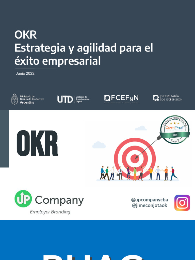OKR: Estrategia Ágil para el Éxito Empresarial | PDF | Aprendizaje ...