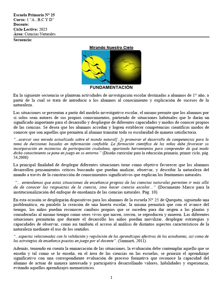 Actividades sobre el cielo para niños | PDF | Cielo | Educación primaria
