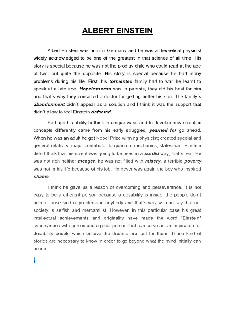 Biography of A Famous Person | PDF | Social Science | Philosophy