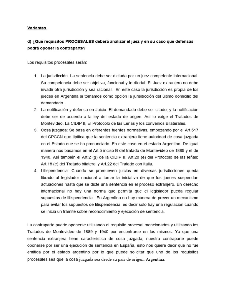 Reconocimiento de Sentencias Extranjeras | PDF | Jurisdicción ...