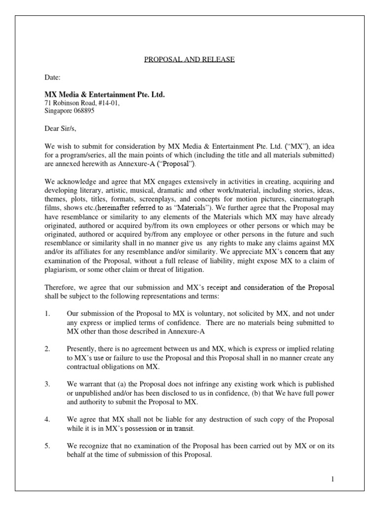 MX Release Form (1) | PDF | Civil Law (Legal System) | Government