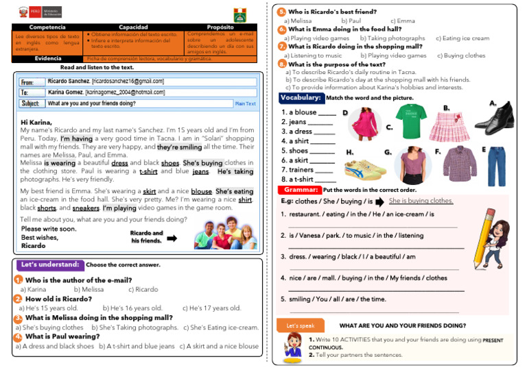 Unit 1 - Reading 3 - Ciclo Vii - 2024 | PDF | Clothing | Fashion