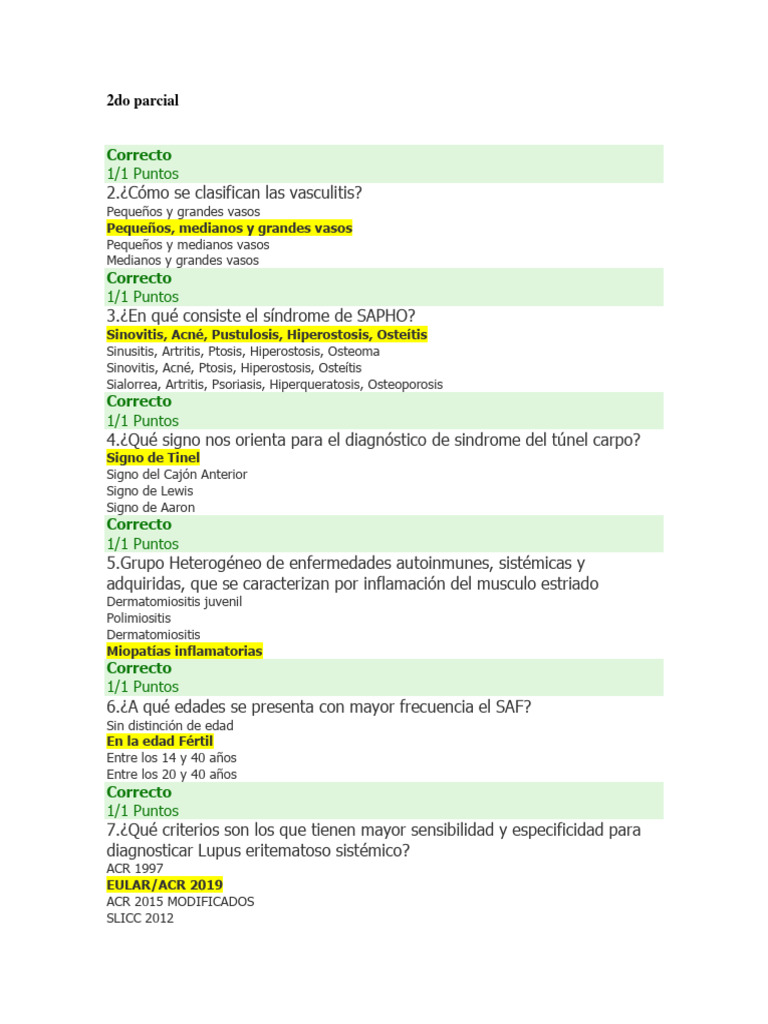 REPASO DE REUMA | PDF | Dolor de cabeza | Especialidades Medicas
