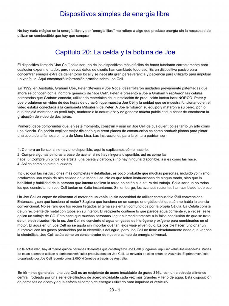 ESP - The Joe Cell and Coil | PDF | Tornillo | Aislador (Electricidad)