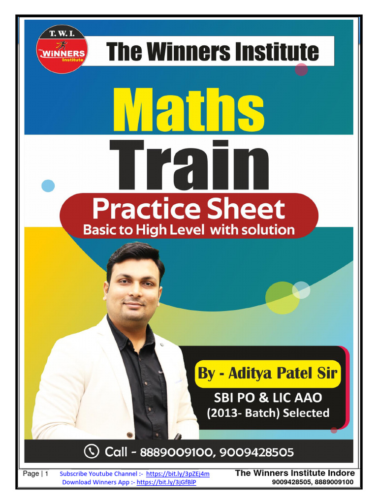 Train Practice Sheet | PDF | Speed | Transport Infrastructure